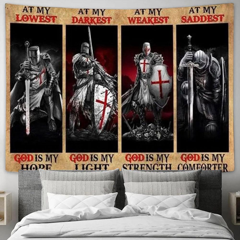 Armor Of God Warrior Of God Tapestry Art - Christian Wall Art - Religi ...