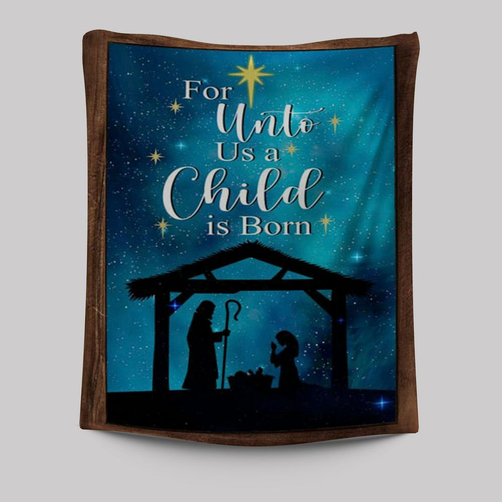 Christian Christmas For Unto Us A Child Is Born Christmas Tapestry Pri ...