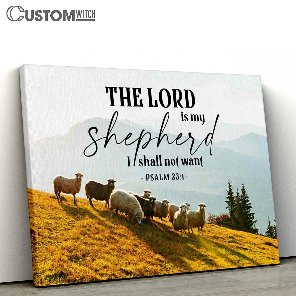 Scripture Wall Art Psalm 23 Kjv The Lord Is My Shepherd