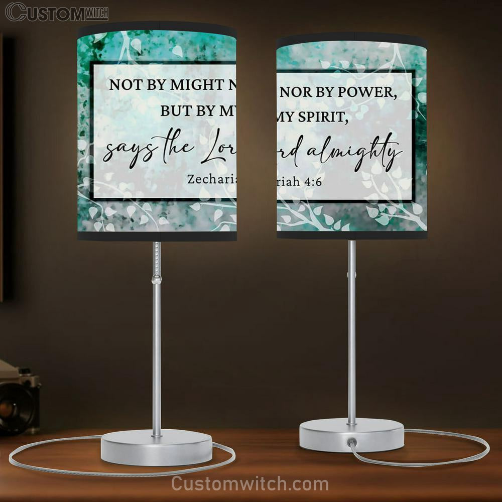 Zechariah 46 Not By Might Nor By Power But By My Spirit Lamp Gift Tabl ...