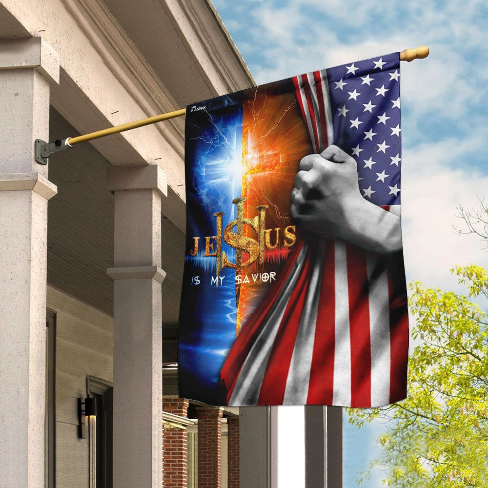 Christian Garden Flags, Jesus Is My Savior Flag, Christian House Flags ...