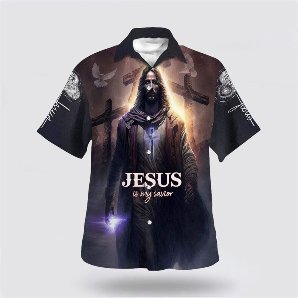 Christian Hawaiian Shirt, Jesus Is My Savior The Resurrection Of Jesus ...