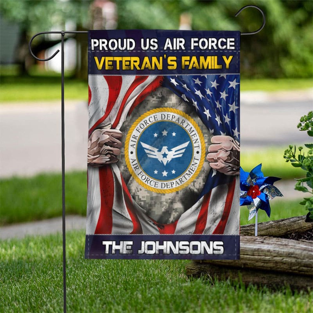 Custom US Air Force Flag, Veteran'S Family Air Force Flag, Military Ai ...