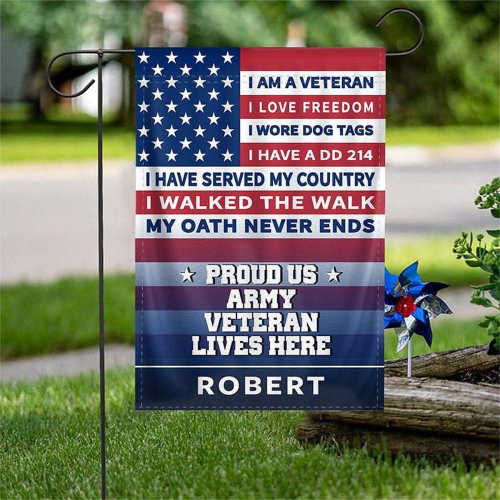 Custom US Army Flag, I Love Freedom Army Flag, US Army Veteran Flag, A ...