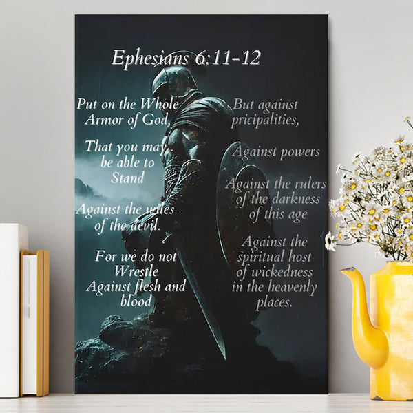 Ephesians 611 The Whole Armor Of God Canvas Wall Art - Christian Home ...