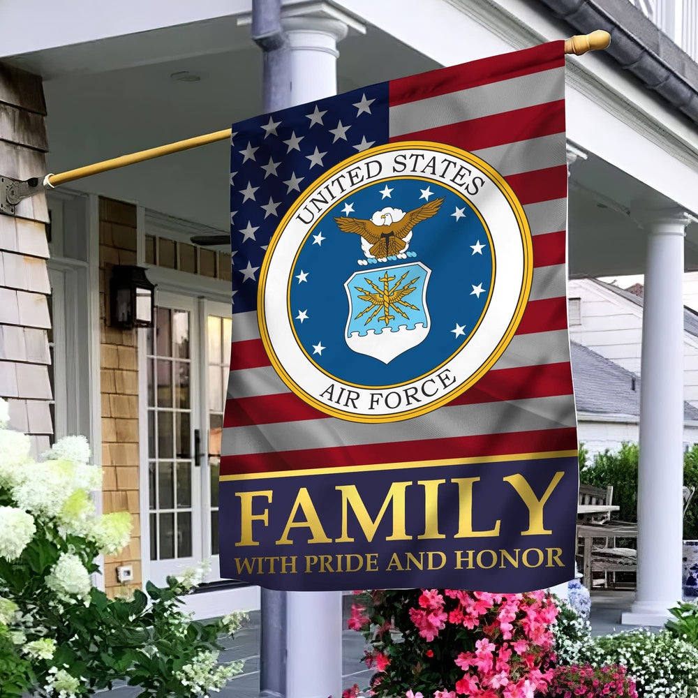 US Air Force Flag, Usaf Garden Flag, Air Force Family With Pride And H ...