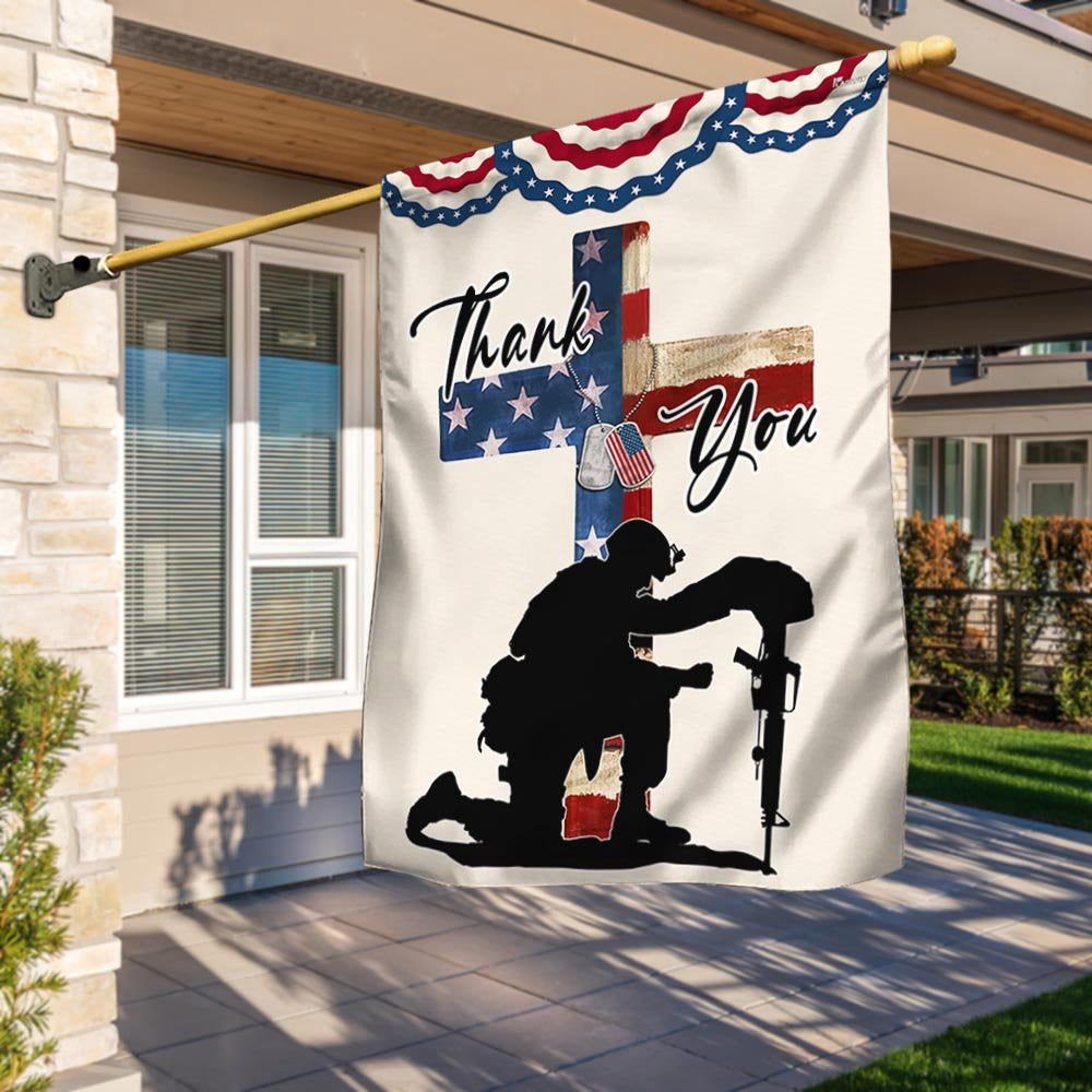 US Veteran Flag, Memorial Day Thank You Veterans Flags, Veteran Garden ...