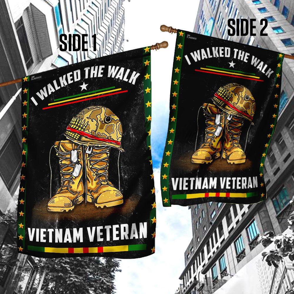 Vietnam Veteran Flags, I Walked The Walk Vietnam Veteran Flag, America ...
