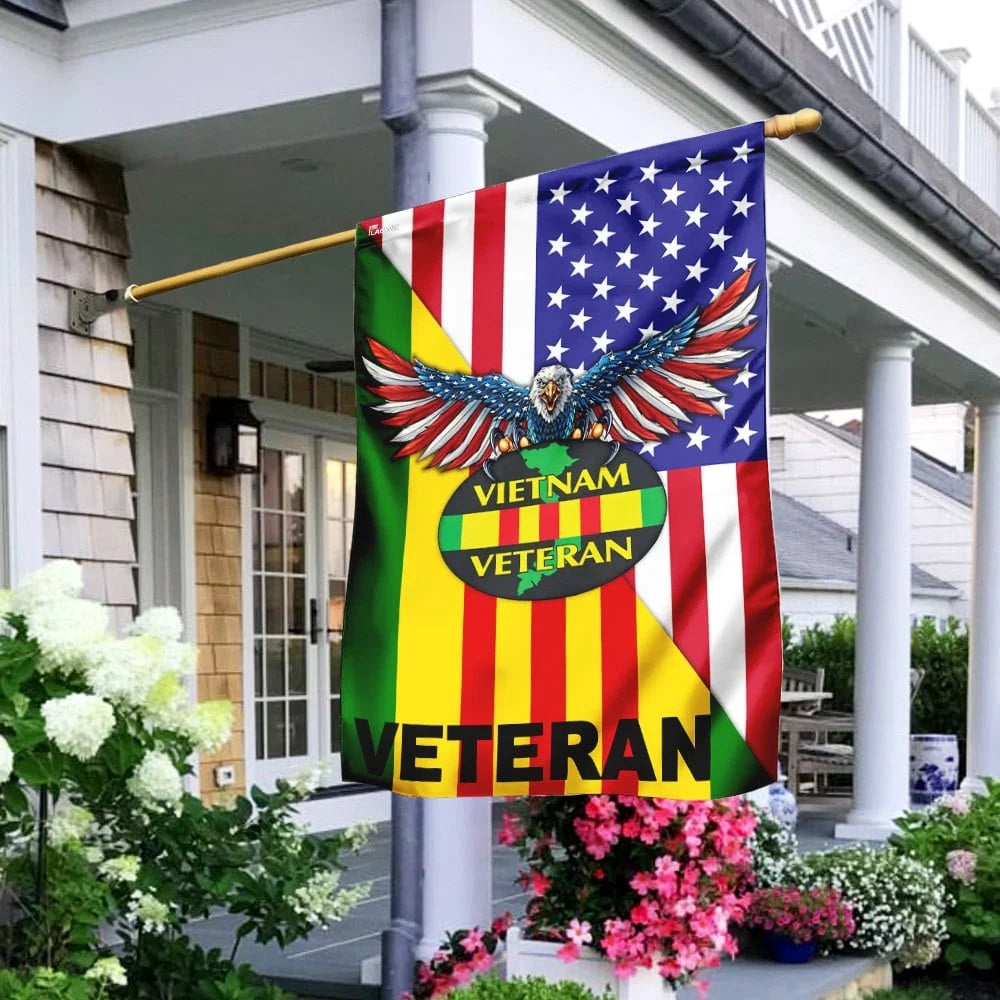 Vietnam Veteran Flags, Unique Viet Nam Veteran Flag, American Flag Vie ...