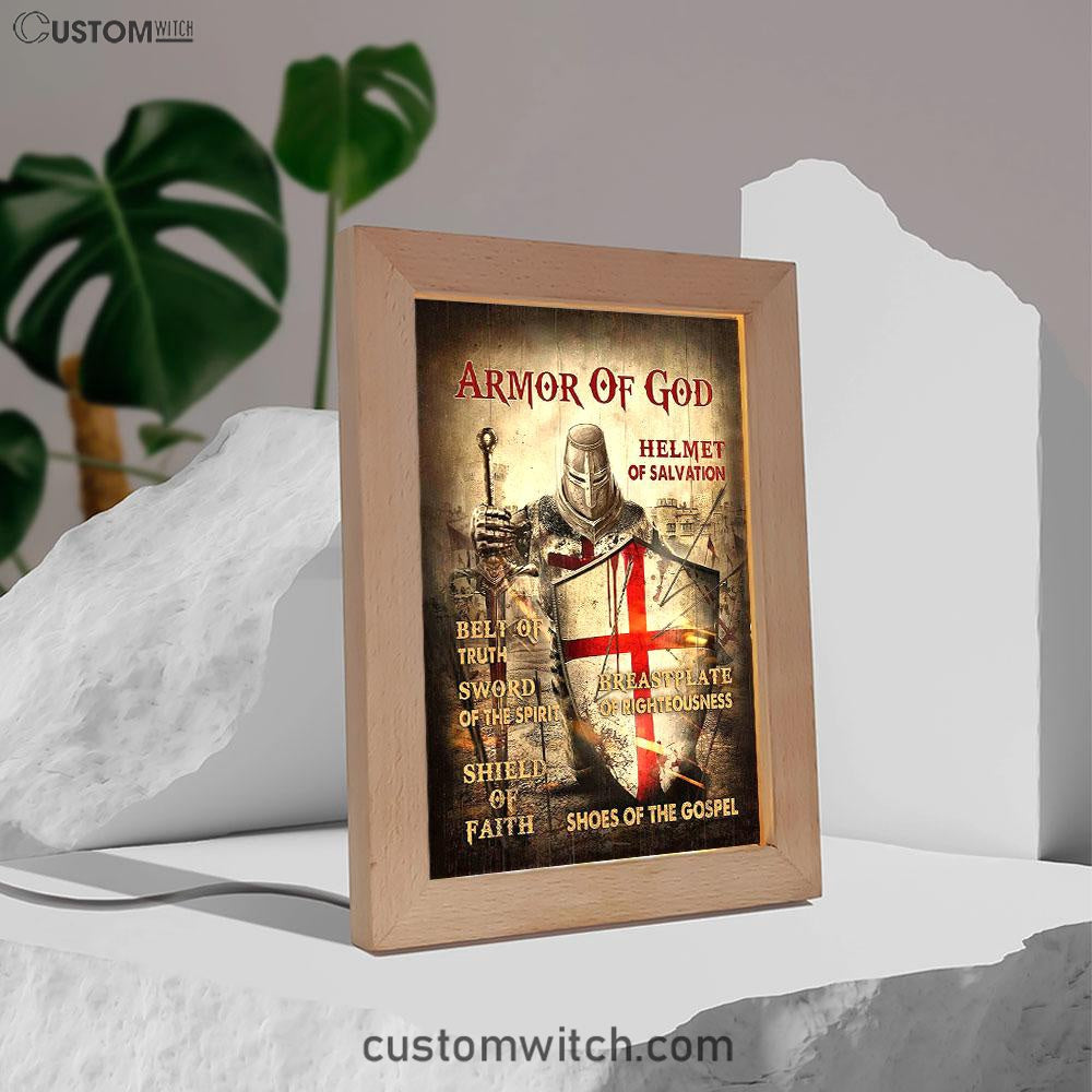 Armor Of God Warrior Frame Lamp Art - Christian Art - Bible Verse Art ...