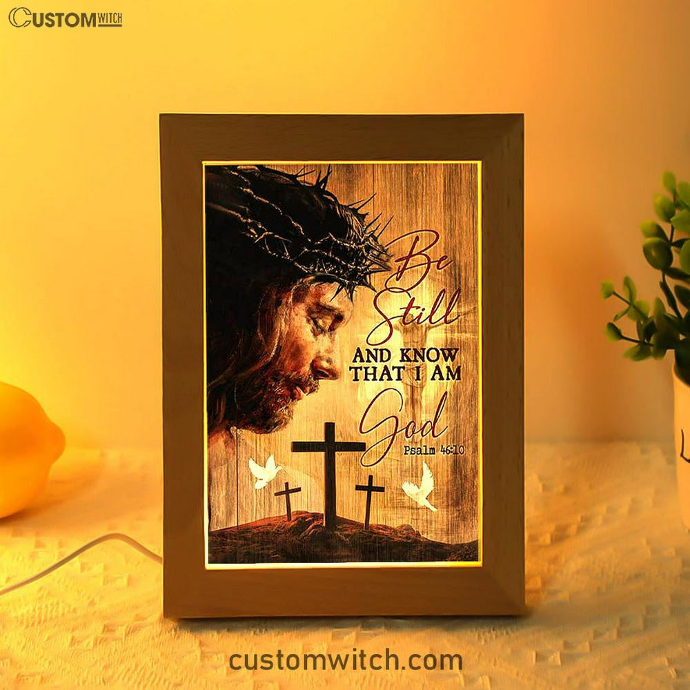 Be Still And Know That I Am God - Jesus Face Stunning Crown White Dove – Customwitch