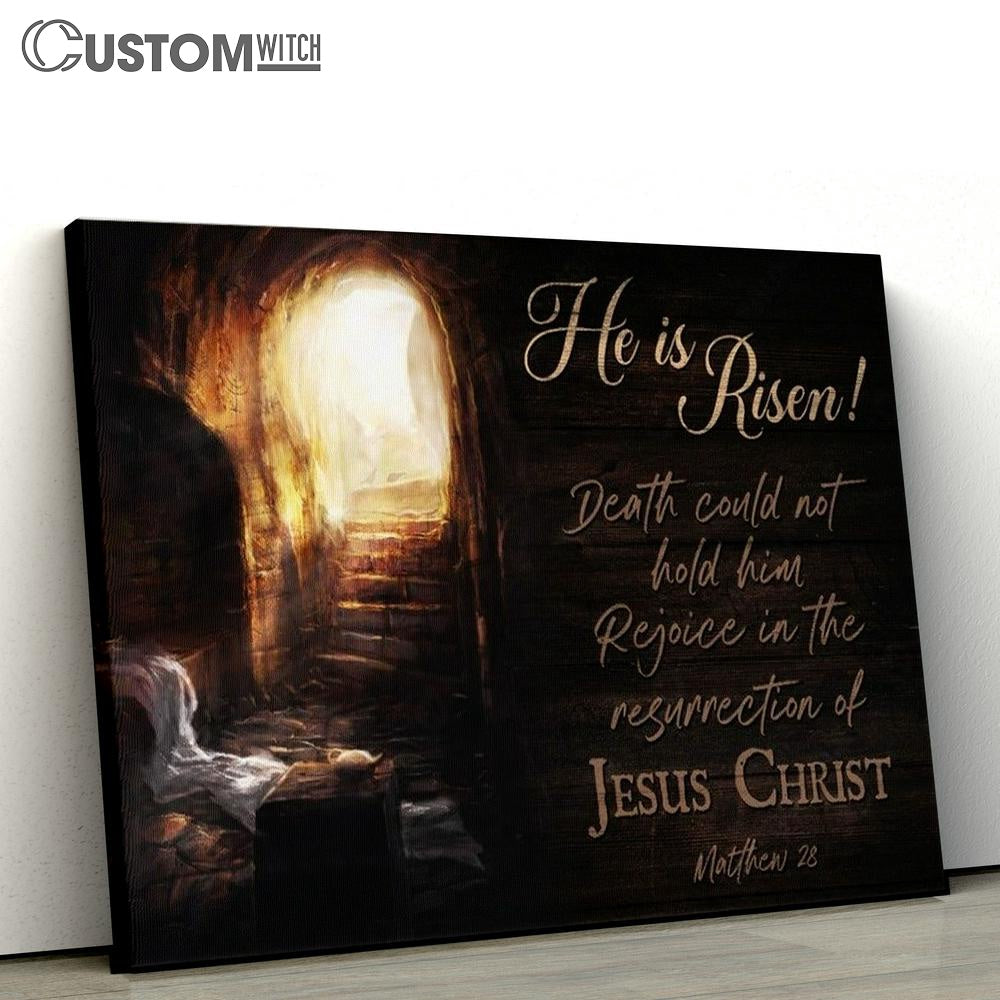 Beautiful Cave Jesus Christ He Is Risen Canvas Poster – Customwitch