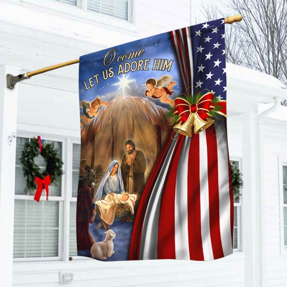 Christmas Nativity Of Jesus Flag, Christian Christmas House Flag, Chri ...