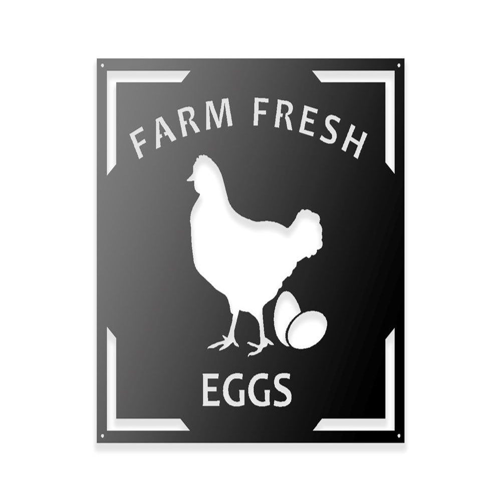 Custom Metal Farm Sign, Farm Fresh Eggs Metal Signs, Gift Ideas For Fa ...