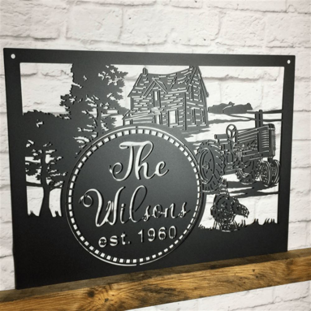 Custom Metal Farm Sign, Farm Name Metal Farm Sign, Gift Ideas For Farm ...