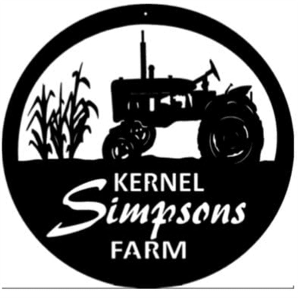 Custom Metal Farm Sign, Farm Sign Metal Corn Farm Dign Metal Wall Art ...