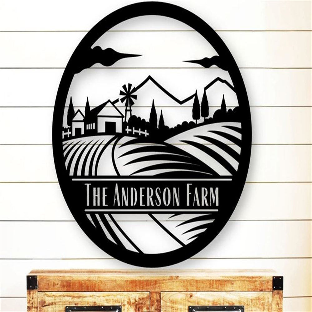 Custom Metal Farm Sign, Farmhouse Sign, Gift Ideas For Farm Woman, Lar ...