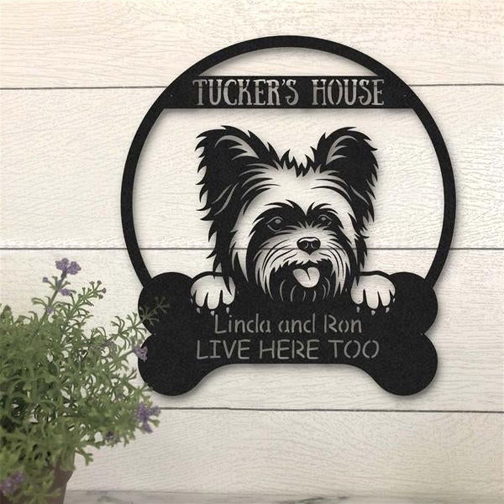 Custom Metal Sign, Yorkie Terrier Dog Lovers Metal Sign, Anniversary G ...