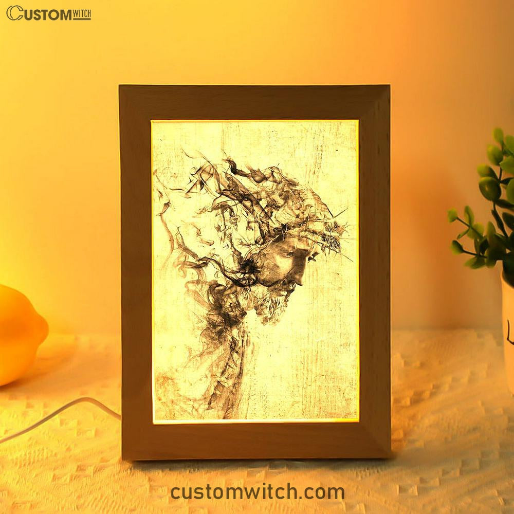 Drawing Jesus Christ Frame Lamp Art - Jesus Frame Lamp Pictures - Chri – Customwitch