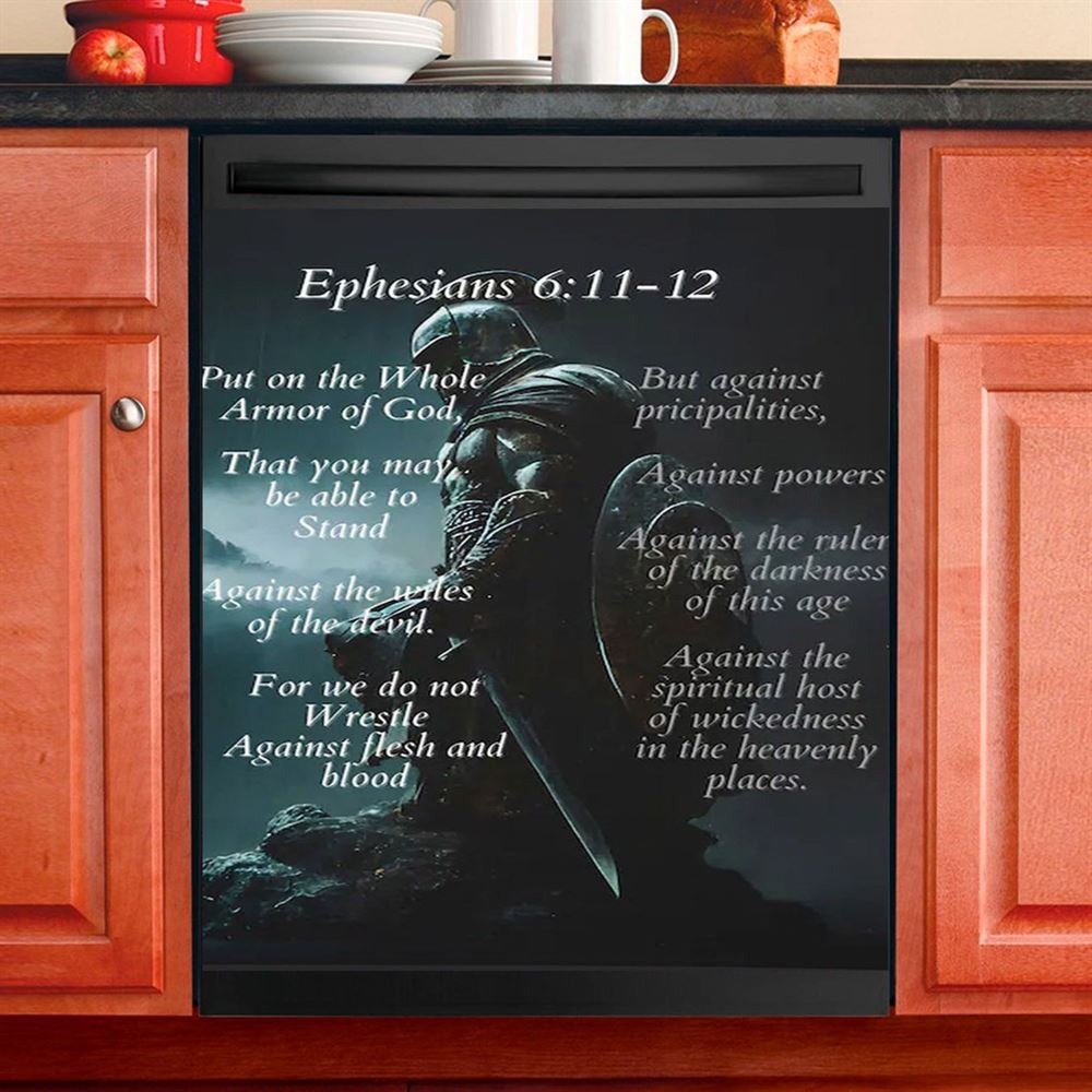 Ephesians 611 The Whole Armor Of God Dishwasher Cover, Christian Home ...