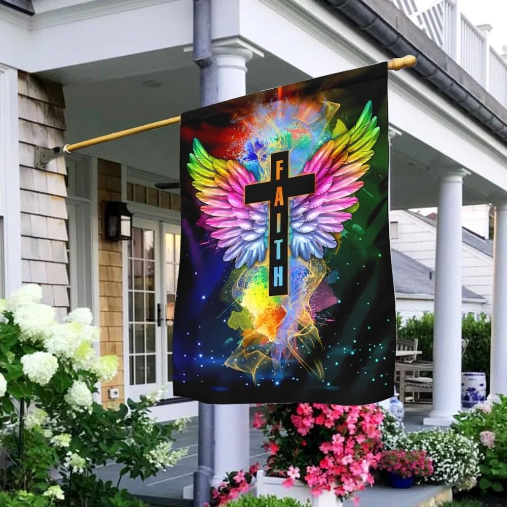 Faith In Jesus Christ Flag, Outdoor Christian House Flag, Christian Fl ...