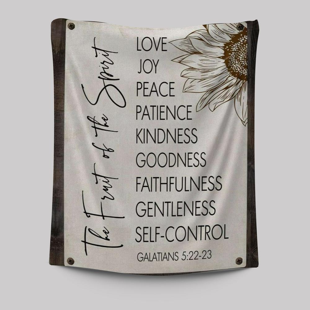 Fruit Of The Spirit Galatians 522-23 Tapestry Prints - Bible Verse Wal ...