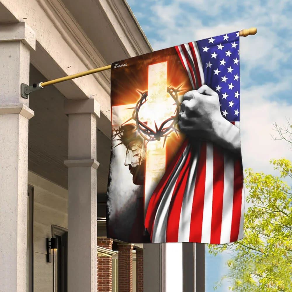 God Jesus Christian Cross Flag, Outdoor Christian House Flag, Christia ...