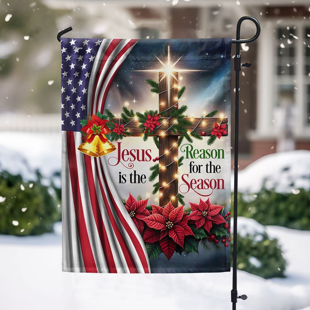 Jesus Christ Christmas Flag Jesus Is The Reason For The Season Flag, C ...