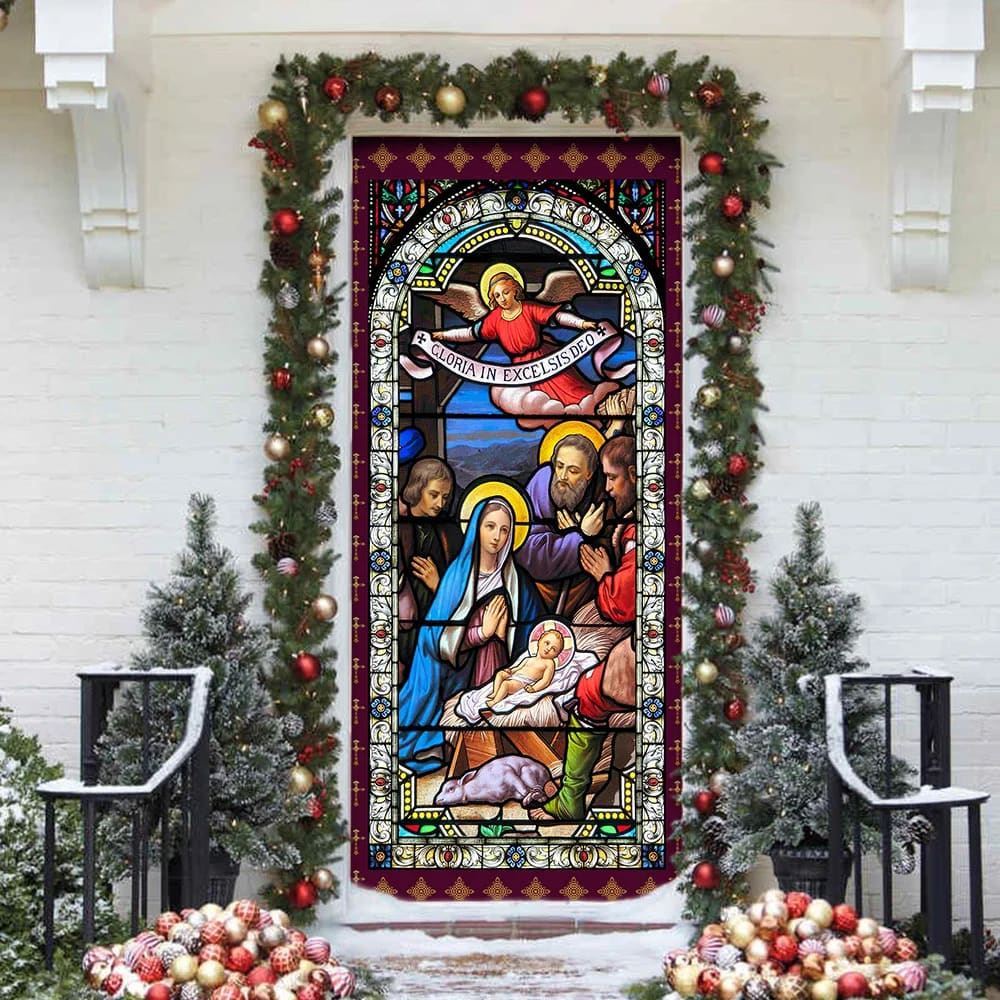 Jesus Christ Family Door Cover, Christian Door Decor, Door Christian C ...
