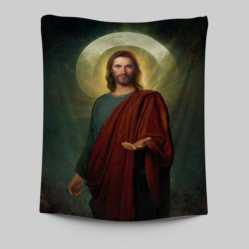 Jesus Christ Tapestry Pictures - Christian Wall Art - Jesus Tapestry A – Customwitch