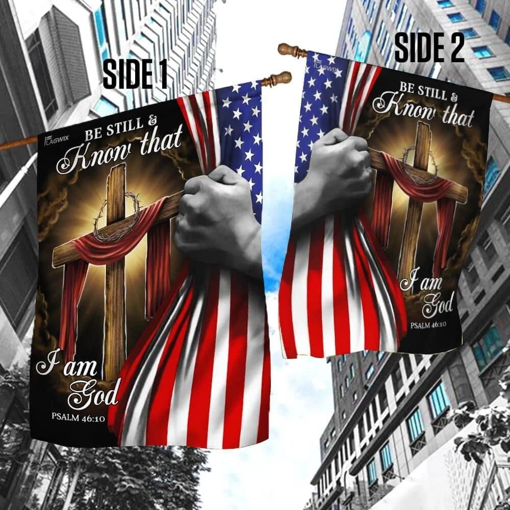 Jesus Christian Cross Be Still And Know That I Am God American House F ...