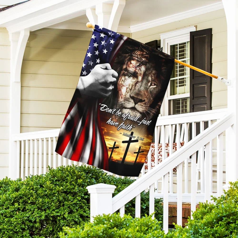 Jesus Christian Just Have Faith House Flags, Christian Flag, Scripture ...