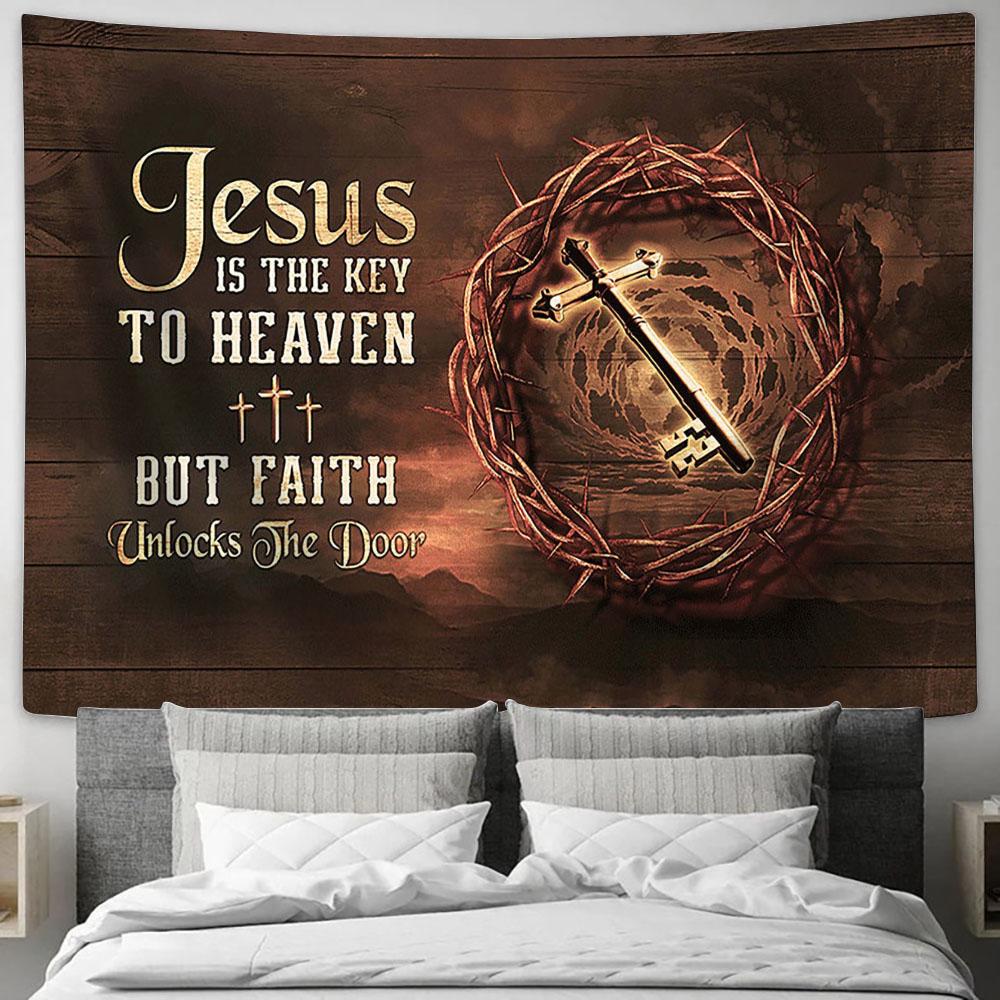 Jesus Is The Key To Heaven Special Key Thorn Crown Three Crosses Tapes ...
