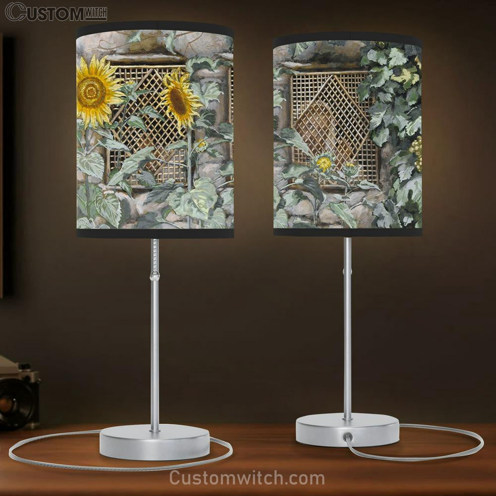 Jesus Looking Through A Lattice Table Lamp Art - Christian Lamp Gift D ...