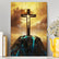 Jesus On The Cross Canvas Wall Art - Jesus Canvas Pictures - Christian ...