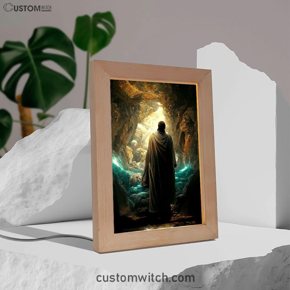 Jesus Rises From The Dead Frame Lamp Pictures - Christian Art - Jesus ...