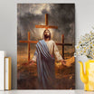 Jesus Three Old Rugged Cross Canvas Art - Christian Art - Bible Verse ...