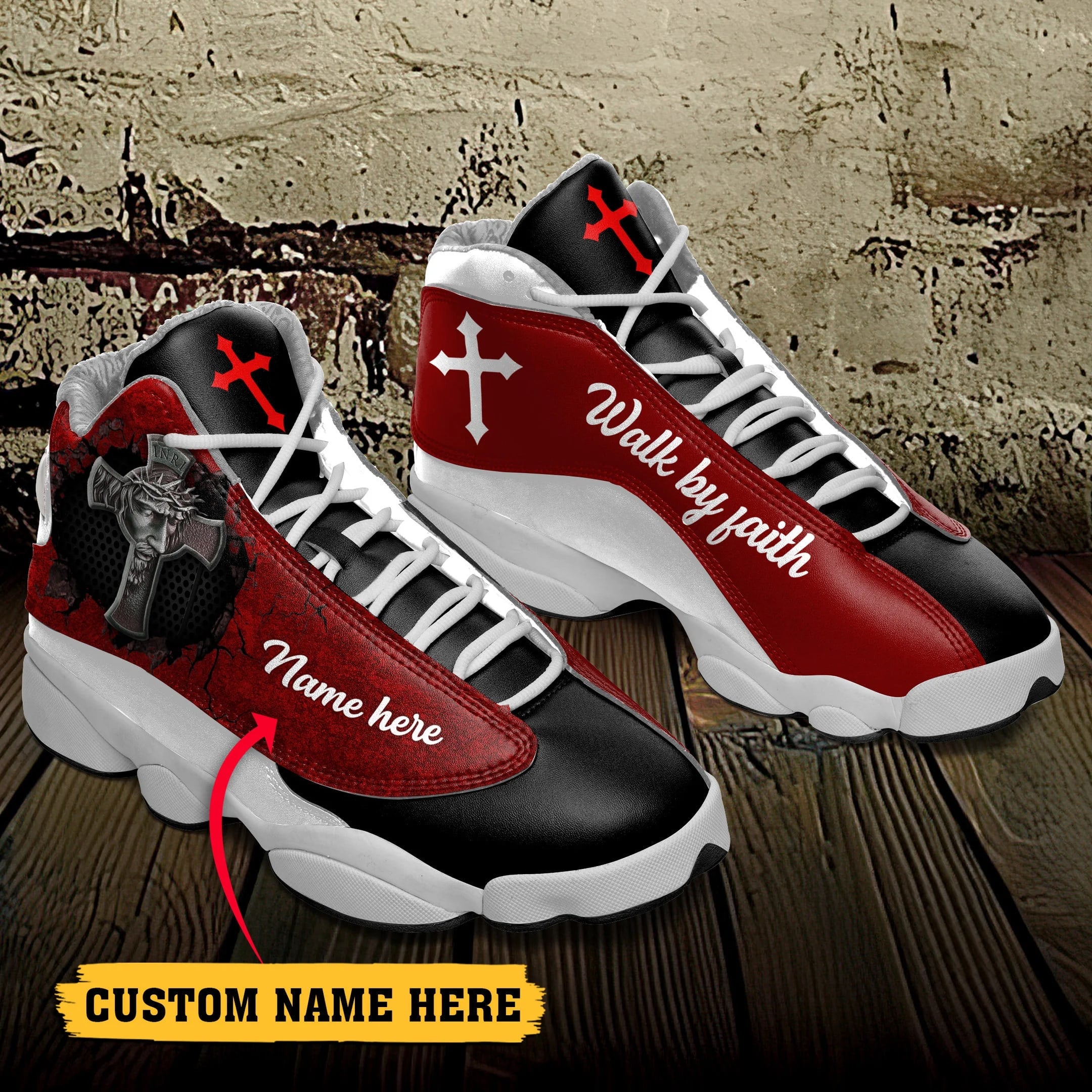 Jesus Walk By Faith Customized Jd13 Shoes For Man And Women, Christian ...