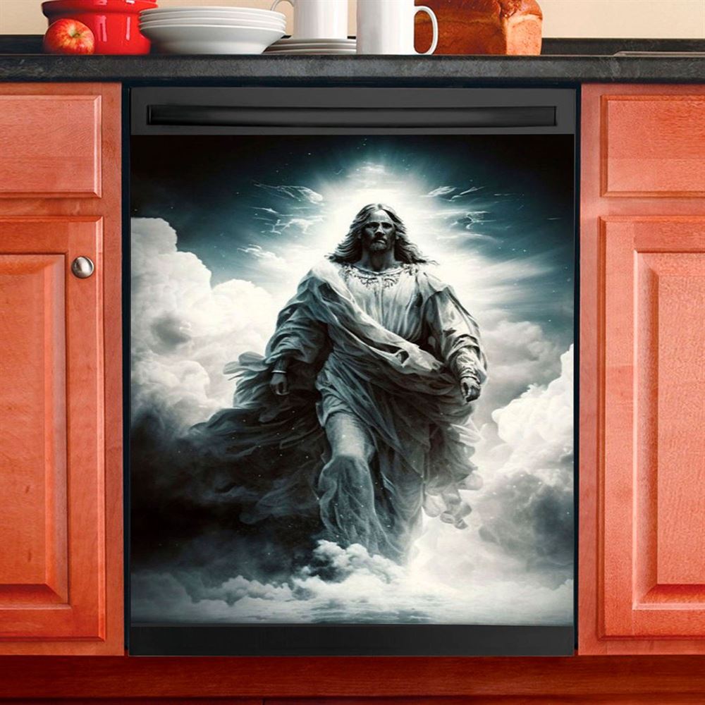 Jesus Walks On Water Dishwasher Cover, Christian Dishwasher Wrap, Jesu ...
