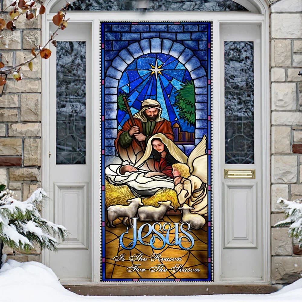 Jesus is the Reason for the Season Nativity Door Cover, Christian Door ...