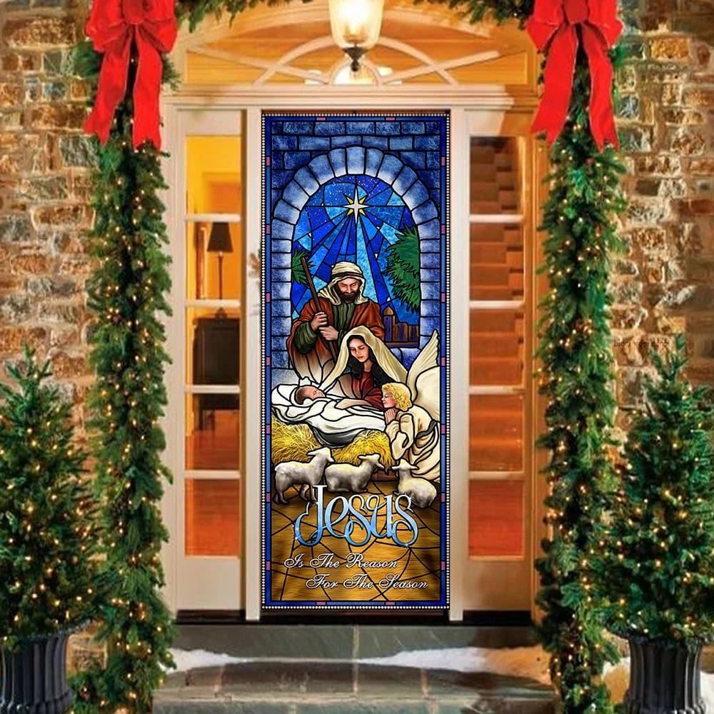 Jesus is the Reason for the Season Nativity Door Cover, Christian Door ...