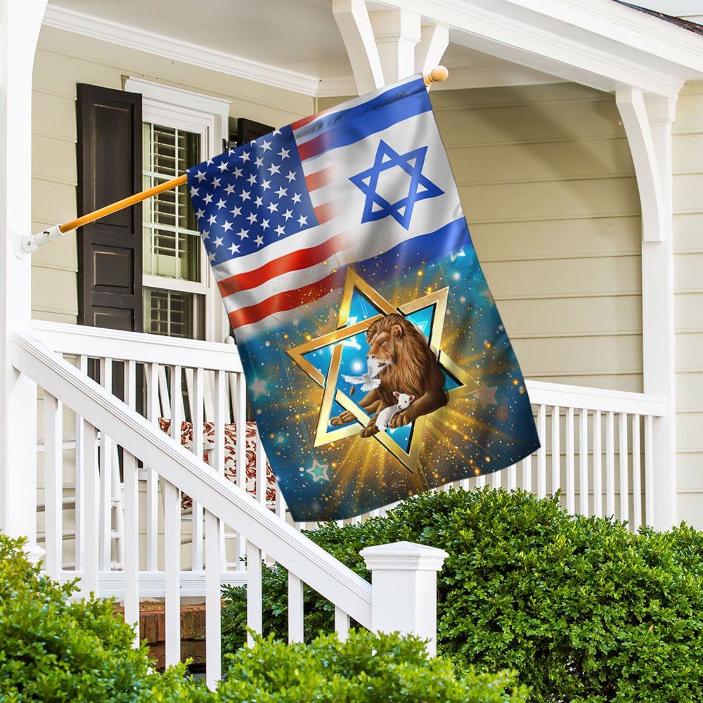 Lion Of Judah Flag Jewish American Flag, Outdoor House Flags, Christia ...