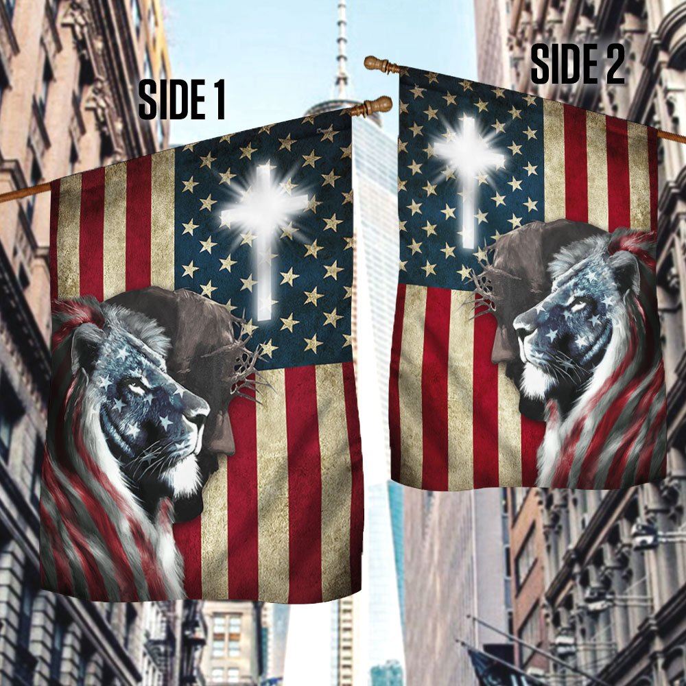 Lion of Judah Jesus Christ Flag, Religious House Flags, Christian Flag ...