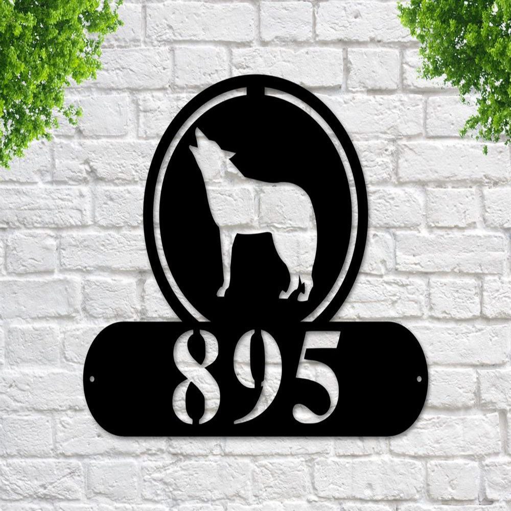 Metal Address Sign, Metal House Number Sign Address Sign Modern Addres ...