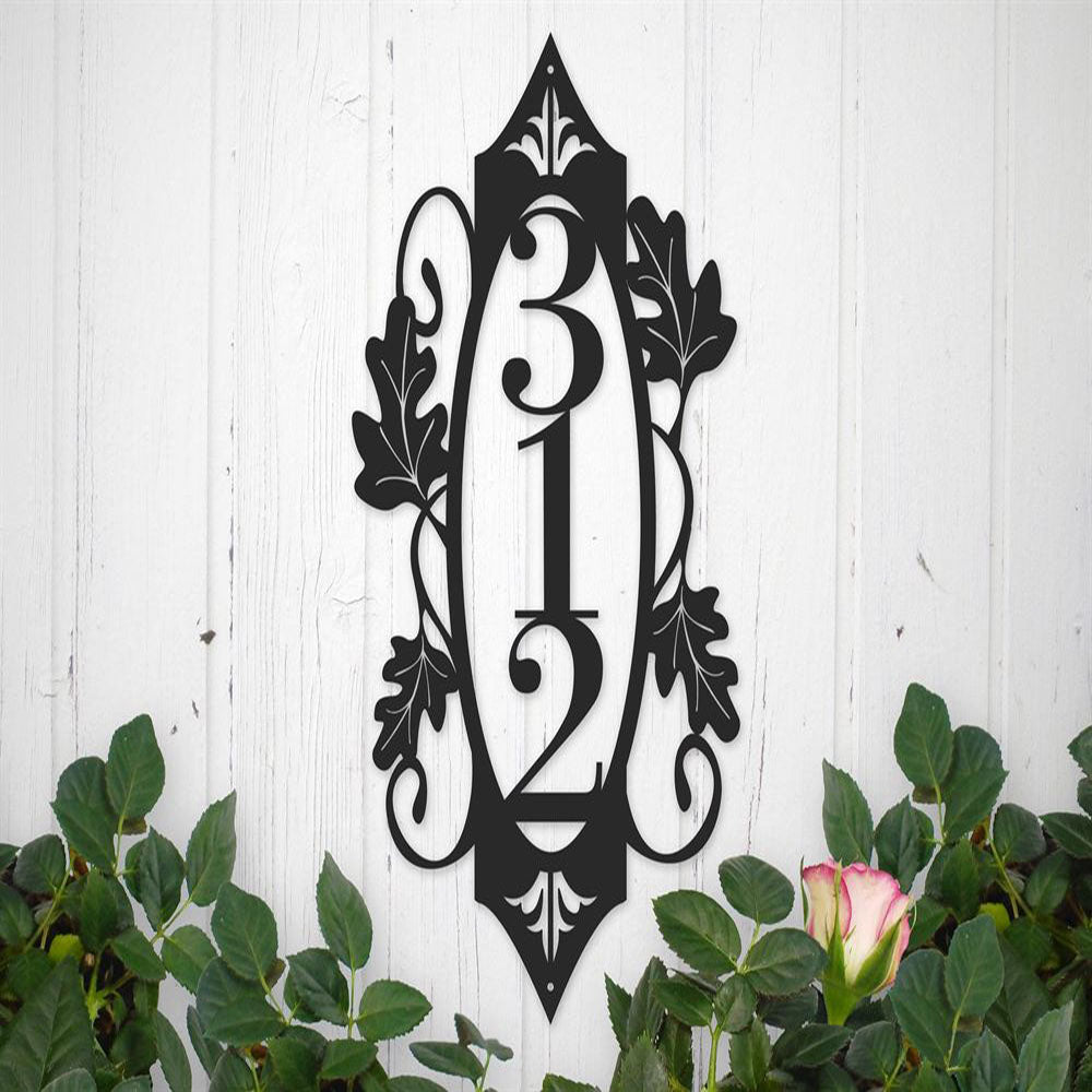Metal Address Sign, Metal House Number Sign Address Sign Modern Addres ...
