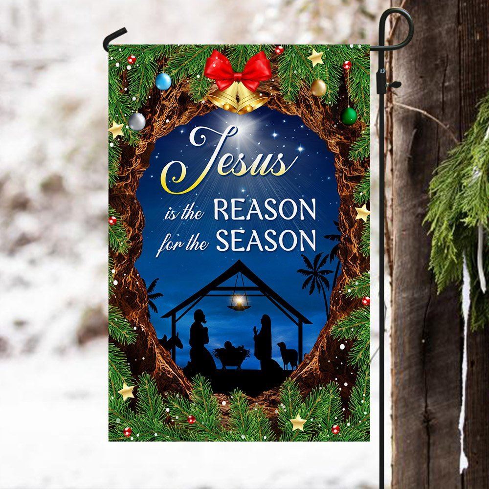 Nativity Of Jesus Flag, Jesus Is The Reason For The Season Flag, Chris ...