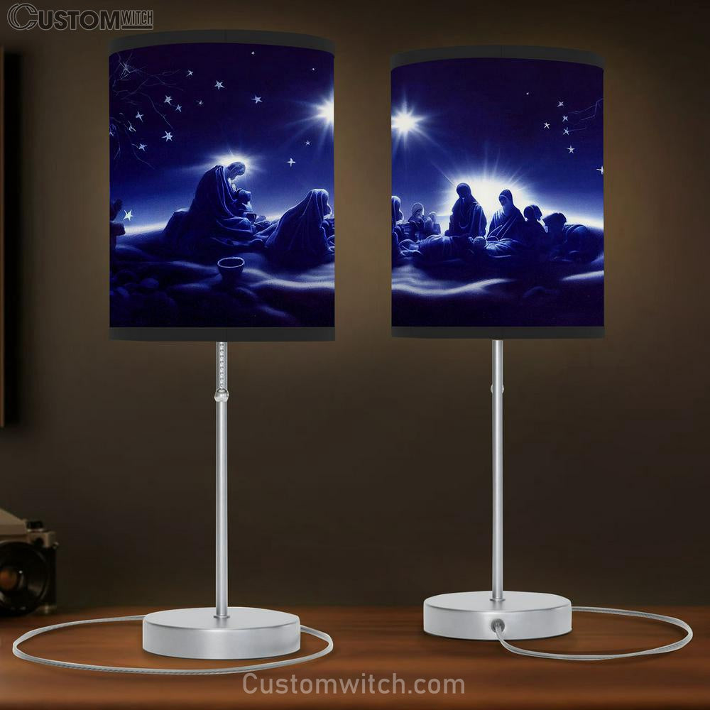 Nativity Scene Christian Christmas Table Lamp Pictures - Faith Art - C ...