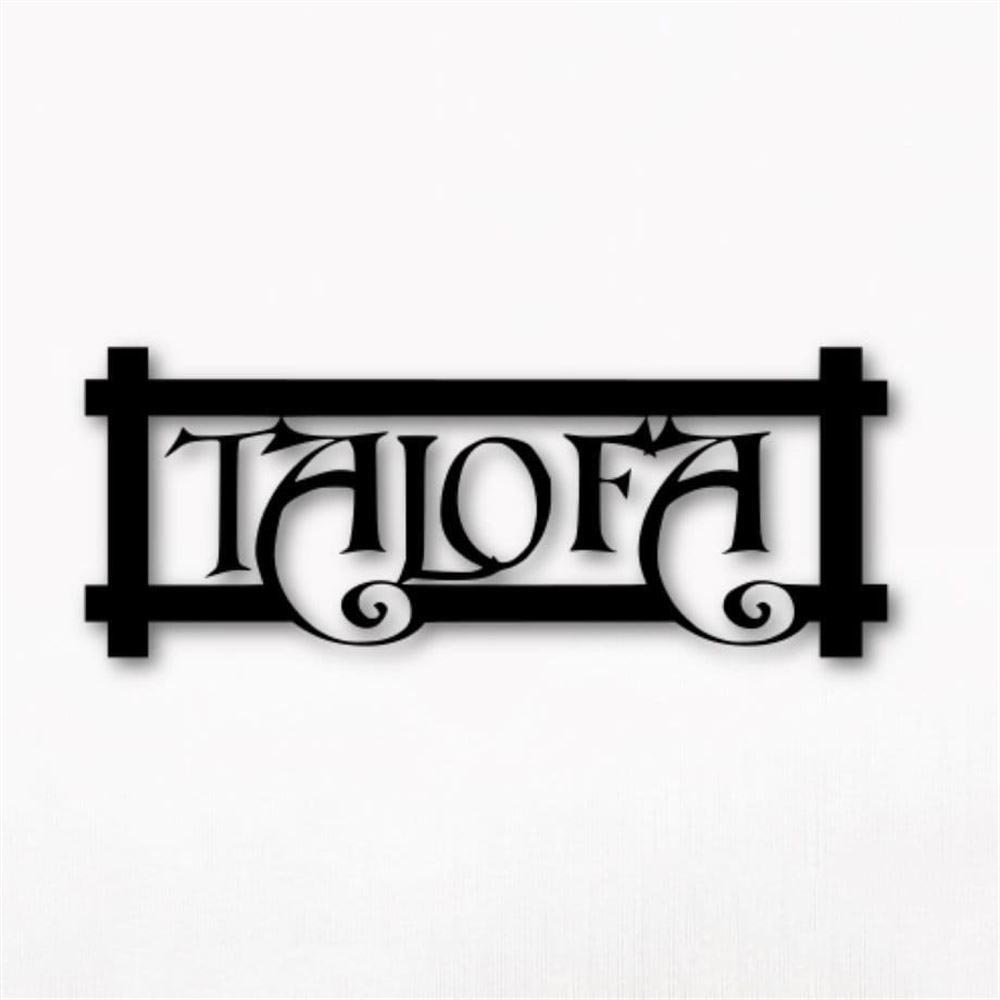 Personalized Metal Monogram Sign, Talofa Welcome Sign, Metal Front Doo ...