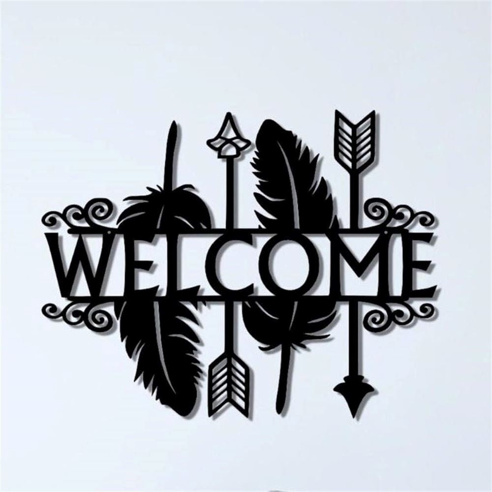 Personalized Metal Monogram Sign, Welcome Sign, Decor Outdoor, Indoor ...