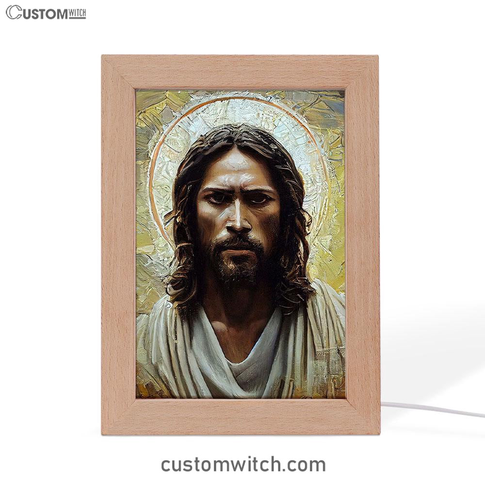Portrait Of Jesus Christ Frame Lamp Pictures - Jesus Art Prints - Jesu ...